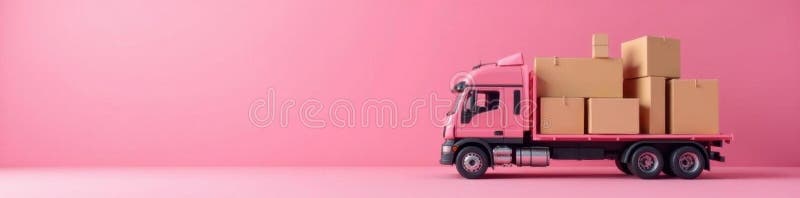 Pink Backdrop, Delivery Vehicle, Multiple Parcels , Parcel, Best ...