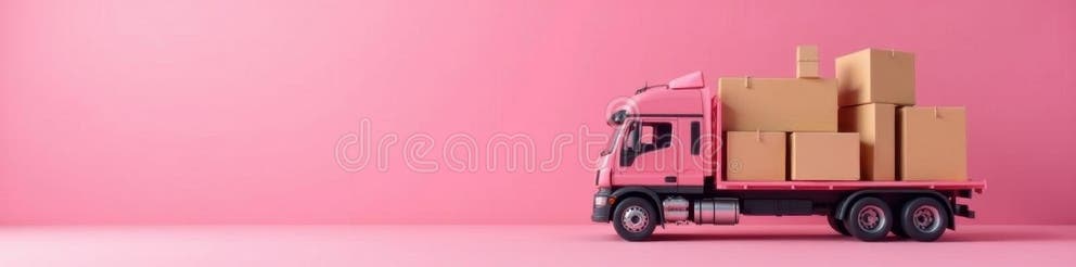 Pink Backdrop, Delivery Vehicle, Multiple Parcels , Parcel, Best ...