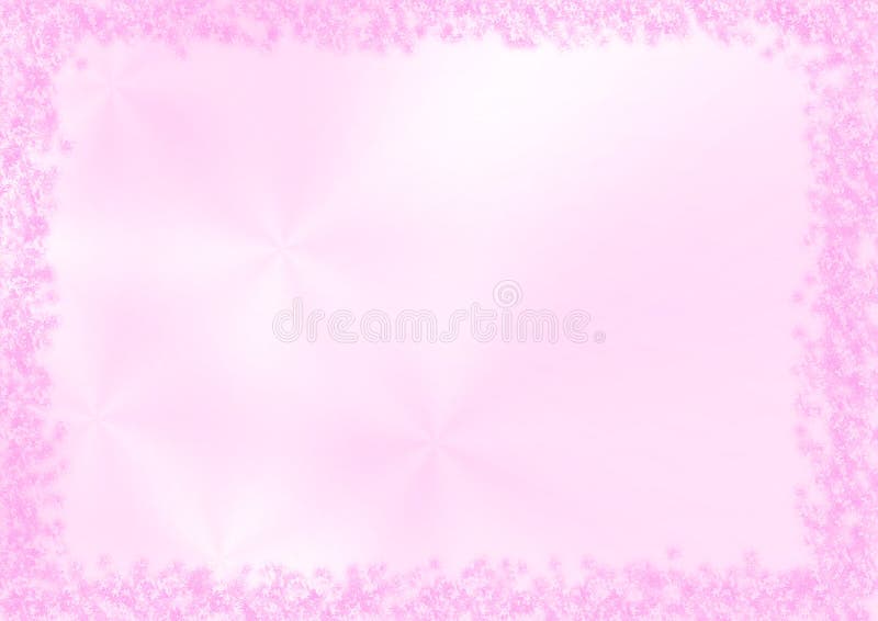 Light Pink Flowers Photo Frame Stock Illustration - Illustration of ...