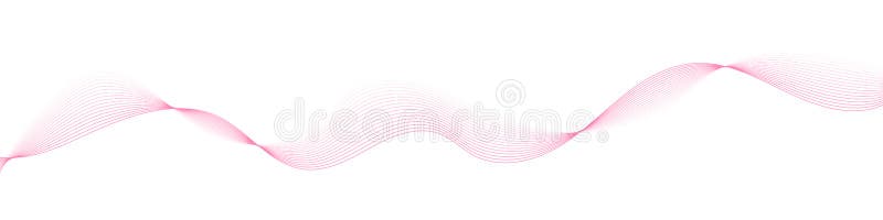Pink Background. Abstract Modern Light Pink Wave Element on White ...