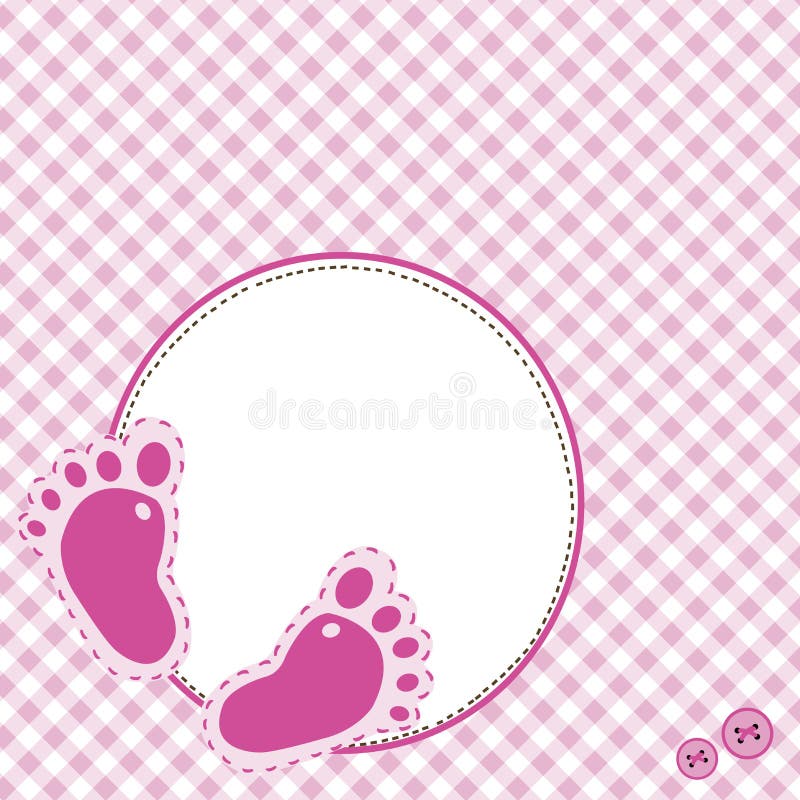 Baby Foot Steps Background, Seamless Pattern Stock Illustration ...