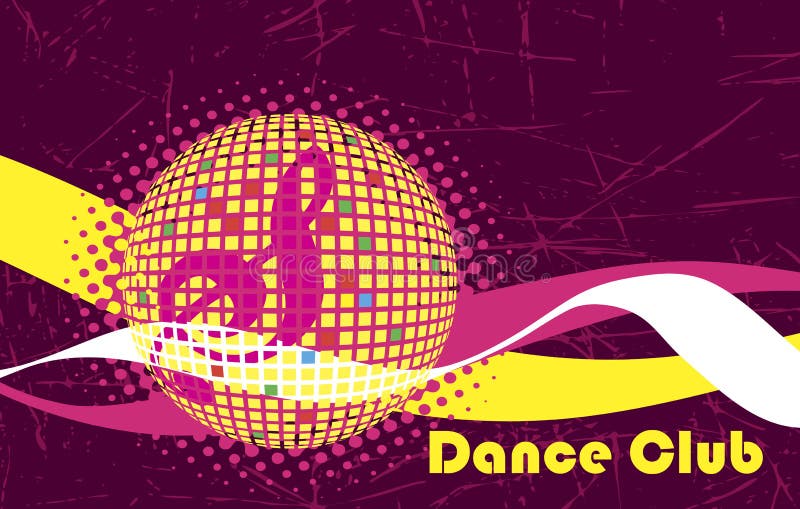 Dance club poster stock vector. Illustration of discotheque - 35315106