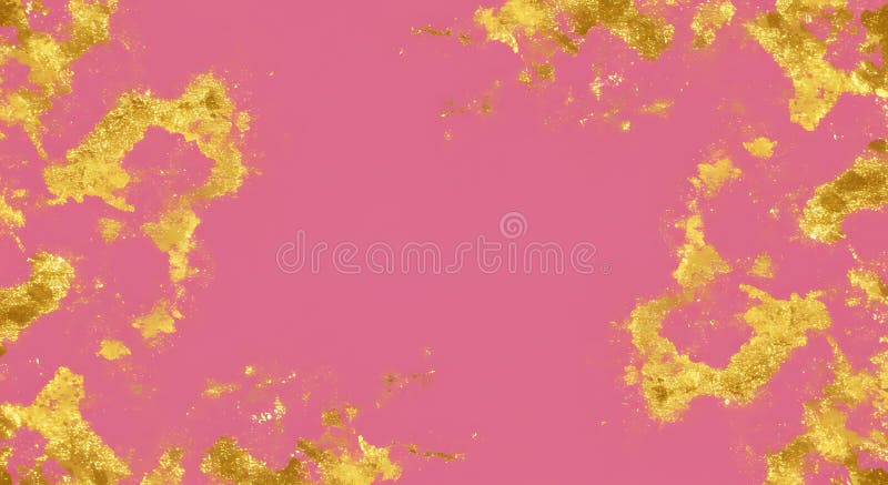Pink Background Featuring Abstract Gold Glitter Patterns Dispersed ...