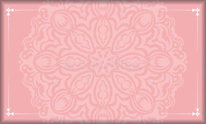 Pink Background with Greek White Ornaments for Logo or Text Design ...