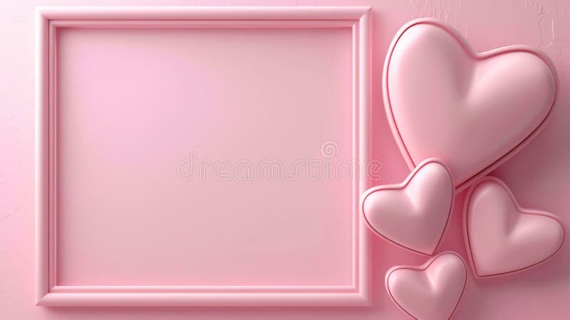 Pink Background with Heart Pink Frame with Hearts Pink Heart Frame ...