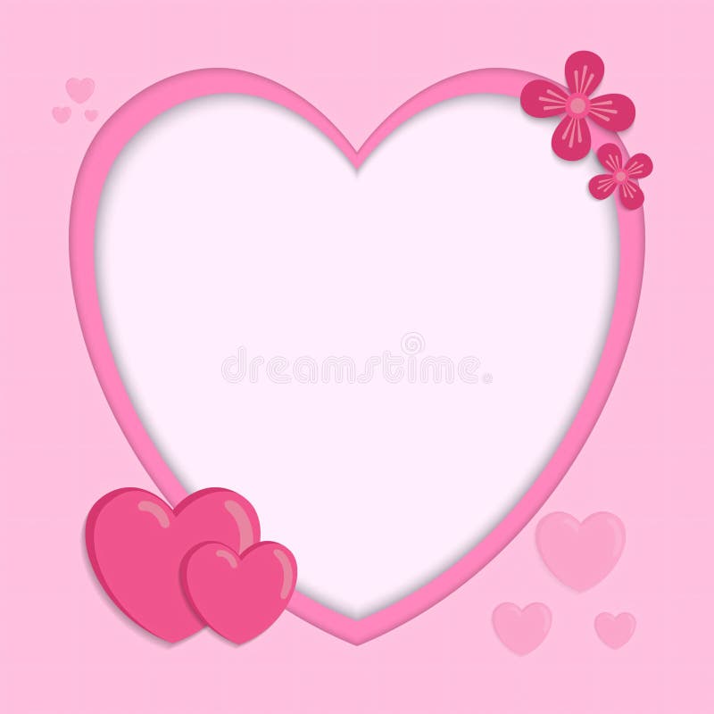 Pink Background with Heart Pink Background with Hearts Pink Heart Frame ...