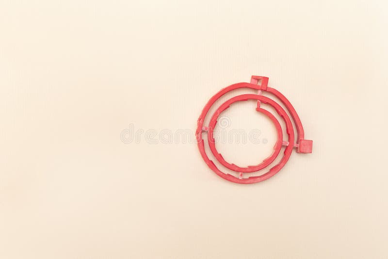 On a Pink Background Lies a New Collar for a Cat from Fleas and Ticks ...