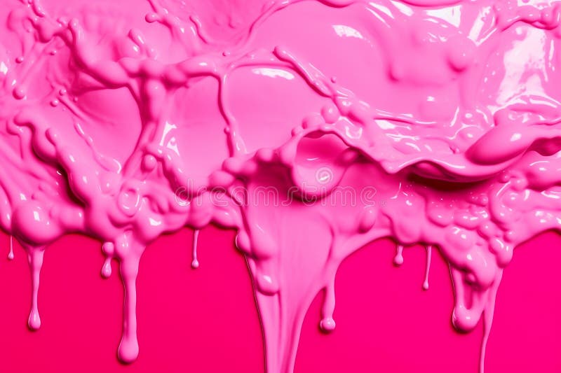 A Pink Background with a Lot of Paint and the Word Pink on it Stock ...