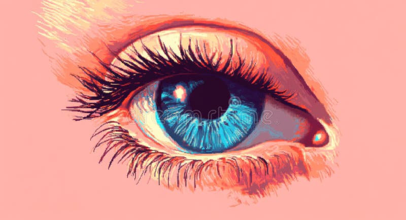 A Pink Background Serves As the Setting for a Retro-style Pixel Art ...