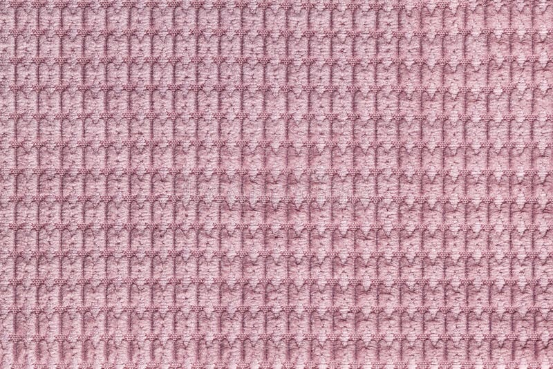 Pink Background from Soft Fleecy Fabric Close Up. Texture of Textiles ...