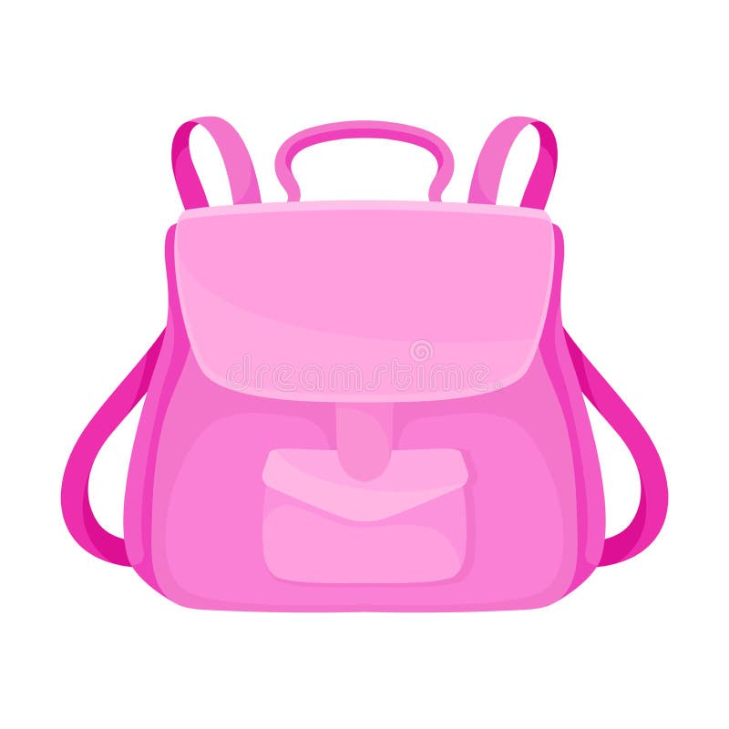 Pink Backpack Stock Illustrations – 1,898 Pink Backpack Stock ...