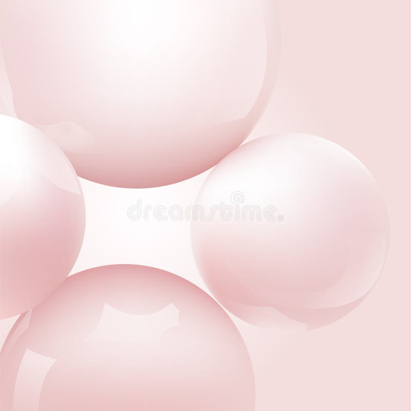 Pink Balls. Vector Illustration. Abstract Modern Design. - Vector Stock ...