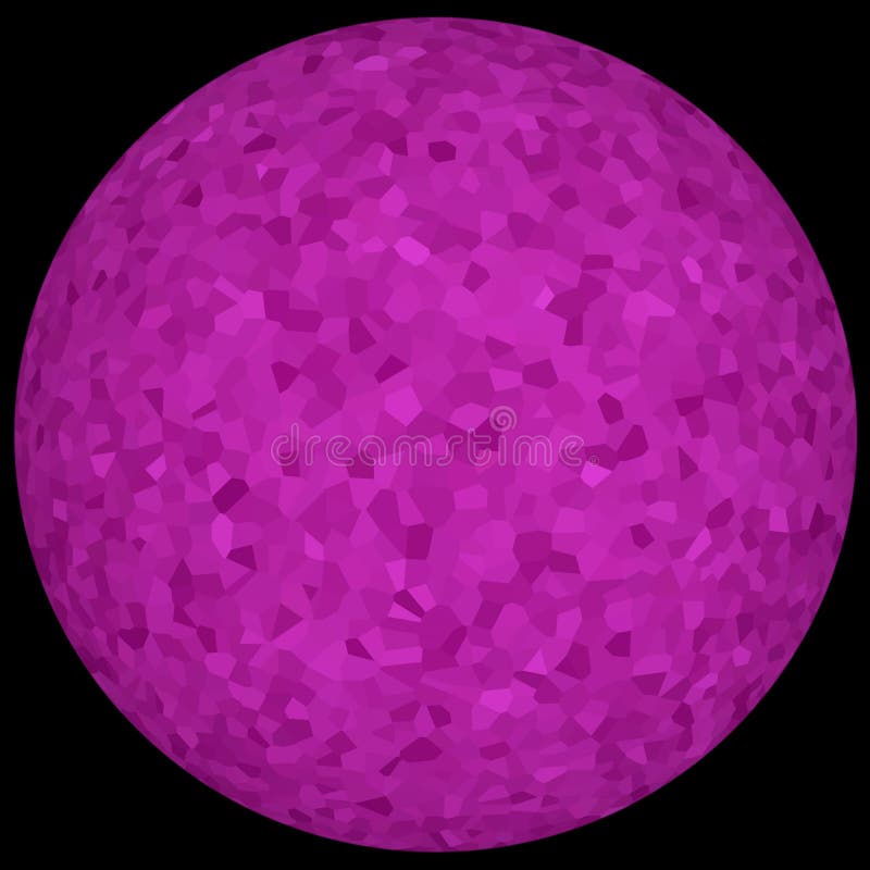 Pink Ball with Diamond Like Texture Against Black Background Stock ...
