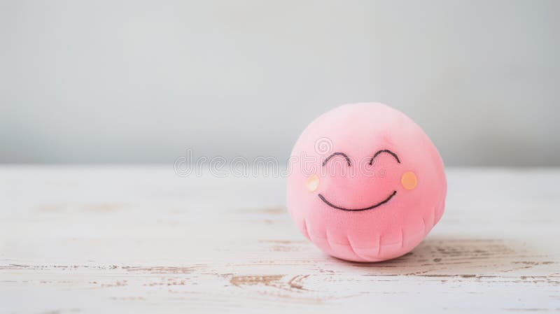 A Pink Ball with a Smiley Face Drawn on it Sitting Next To Another, AI ...