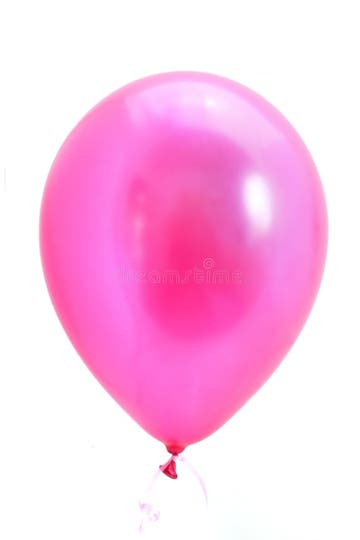 Pink Balloon stock photo. Image of time, ribbon, balloon - 2848536