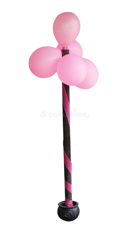 Pink Balloon Tree stock photo. Image of party, tree, clipping - 10995414