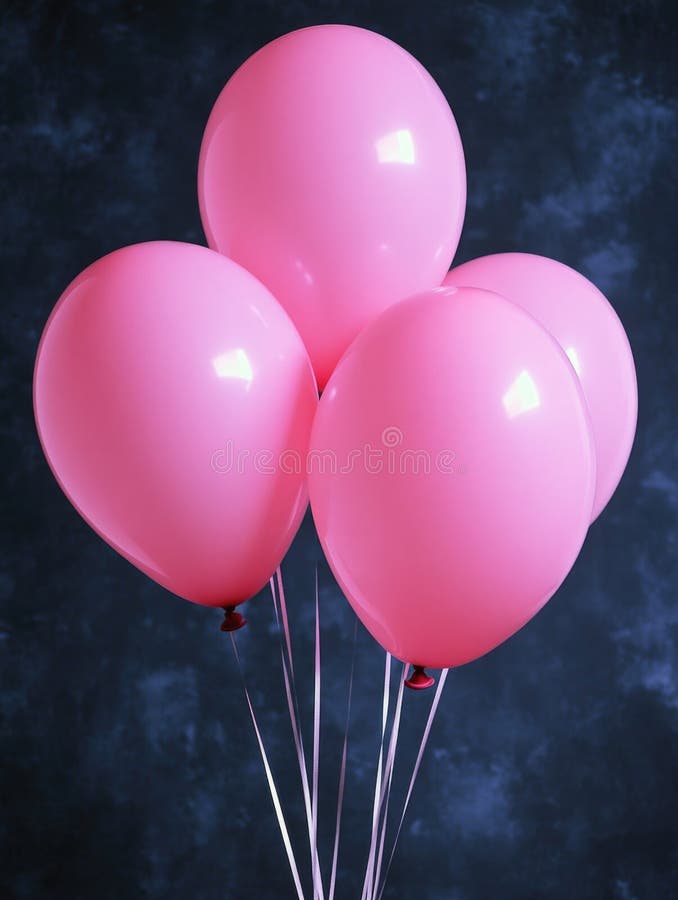 Pink Balloons stock image. Image of joyful, generated - 359745407