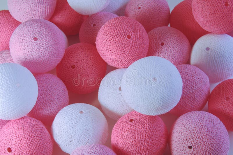 Pink balls stock image. Image of lantern, wool, lights - 624187