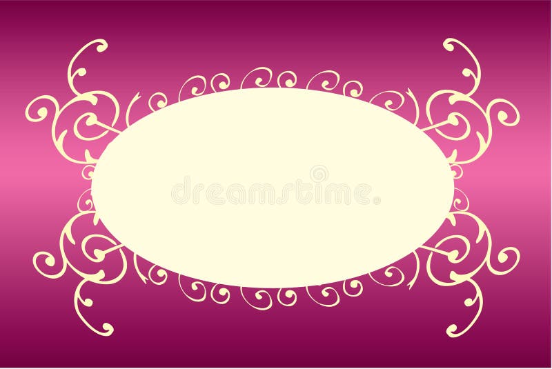 Pink banner stock vector. Illustration of frames, ellipse - 2159182