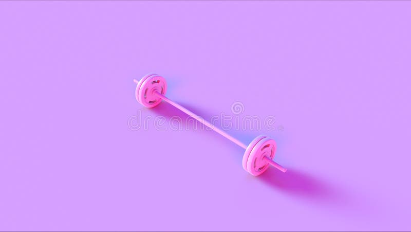 Pink Barbell 2 stock illustration. Illustration of pastel - 147545726