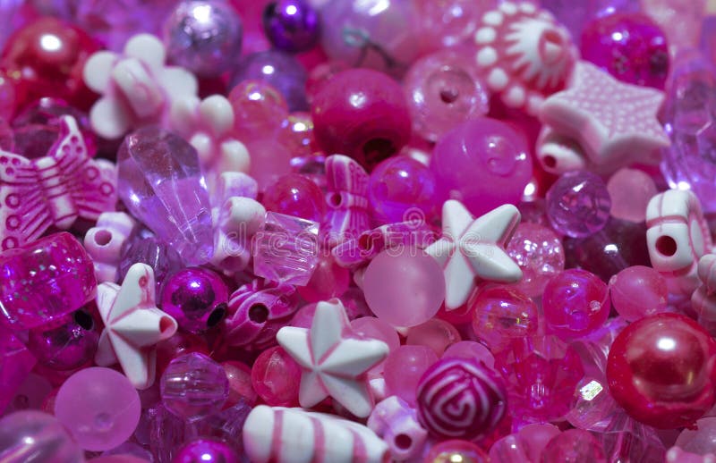 Pink bead mix stock photo. Image of life, arts, crafts - 38393714
