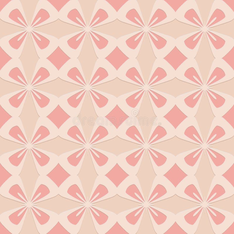 Pink Beige Embossed Pattern in Arabic Style, Oriental Ornate Seamless ...