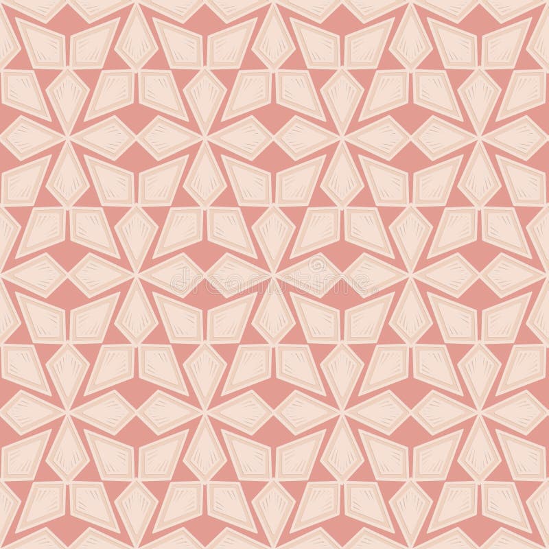 Pink Beige Embossed Pattern in Arabic Style, Seamless Pattern for ...
