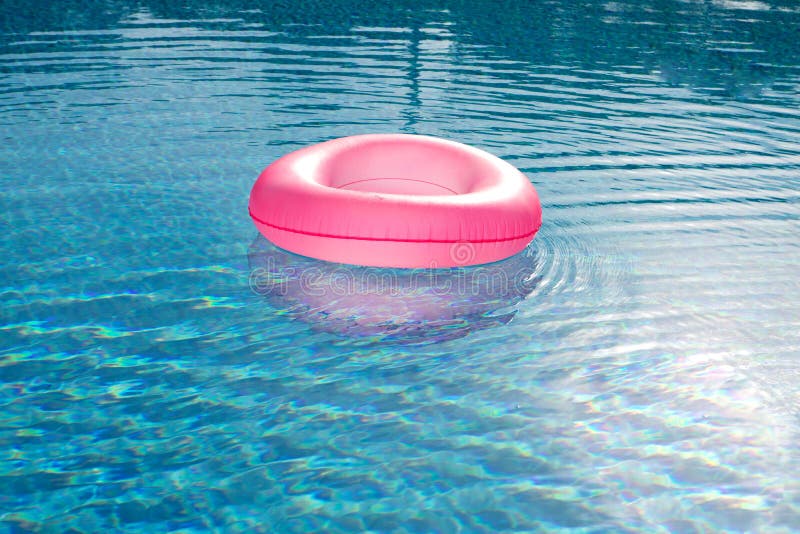 Pink big float on pool stock image. Image of empty, sunlight - 182010677