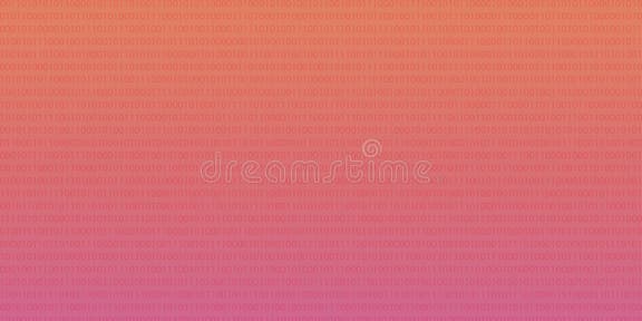 Pink Binary Computer Code. Abstract Vector Background. Stock Photo ...