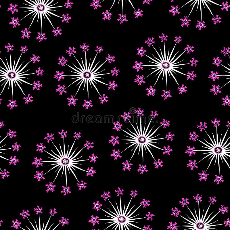 Dandelion seamless pattern stock vector. Illustration of decor - 21558300