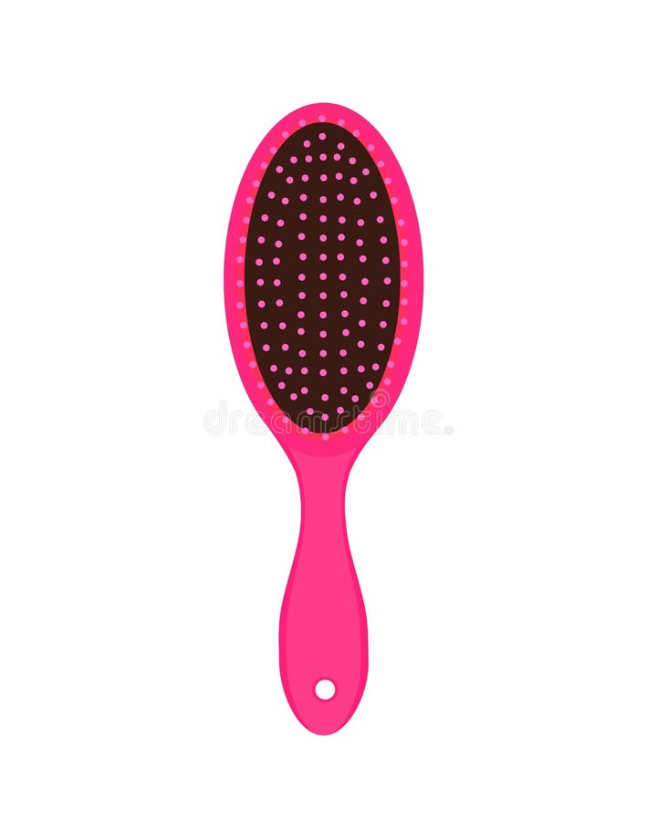 Hair Brush Pink Handle Vector Stock Illustrations – 162 Hair Brush Pink ...