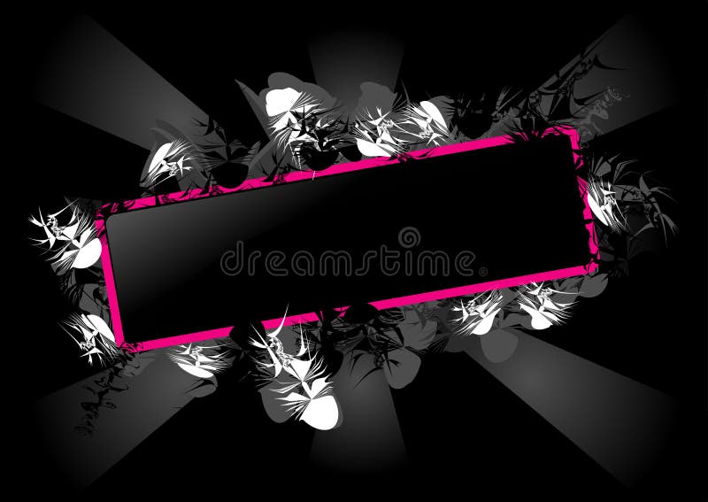 Pink and Black Rectangle stock vector. Illustration of pink - 8334747