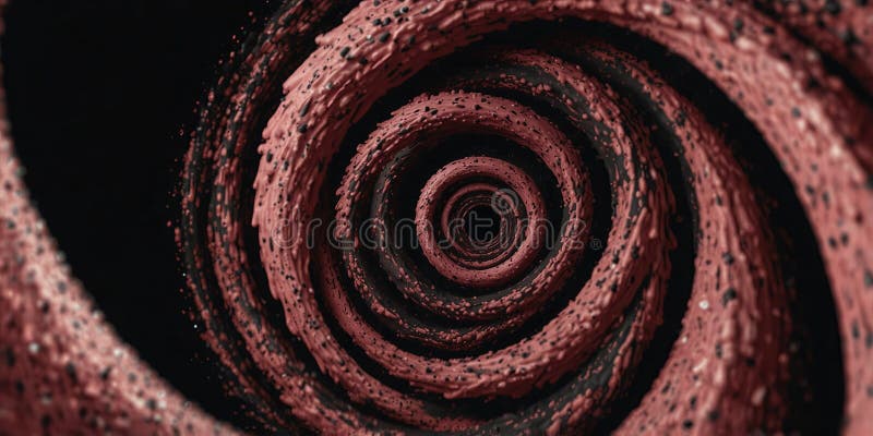 Pink And Black Spiral Vortex With Hypnotic Effect Abstract Background