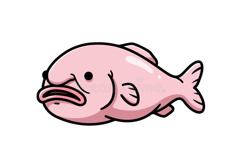 Blobfish clipart stock vector. Illustration of fish - 366194113