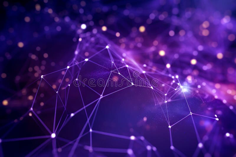Abstract Blue Futuristic Structure Bokeh Sci Fi Tech Background Stock ...