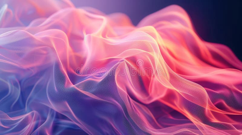 Pink and Blue Abstract Fire Stock Illustration - Illustration of fluid ...