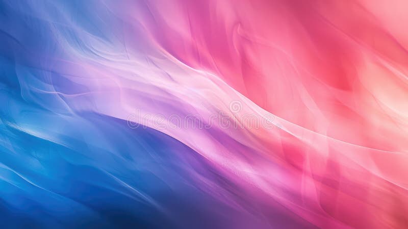 Pink and Blue Abstract Fluid Painting AIG51A Stock Illustration ...