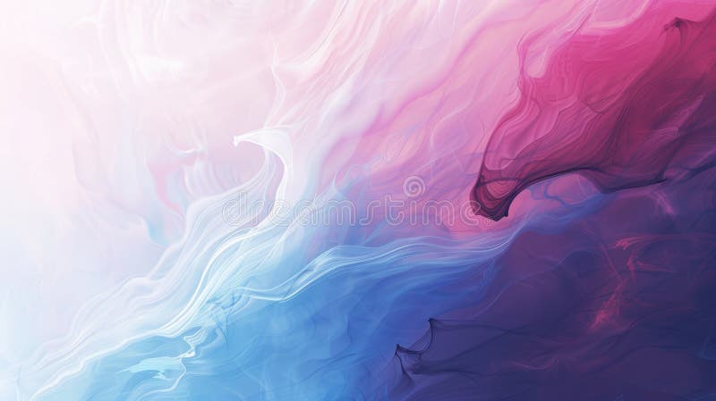 Pink and Blue Abstract Painting. AIG51A Stock Illustration ...