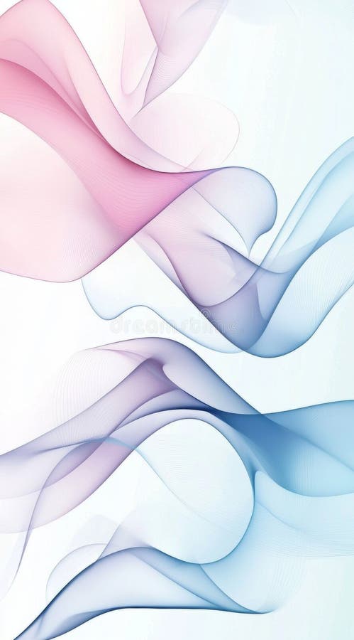 Pink and Blue Abstract Waves are Flowing and Creating a Dynamic and ...