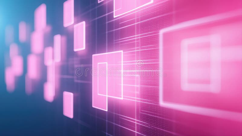 A Pink and Blue Background Setting for a Virtual Meeting with Engaged ...