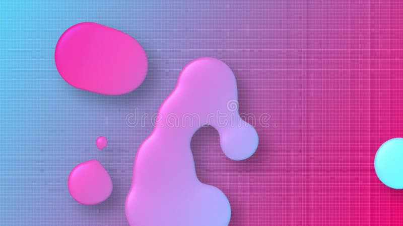 Pink Blue Color Gradient Blobs Abstract Background Stock Video - Video ...