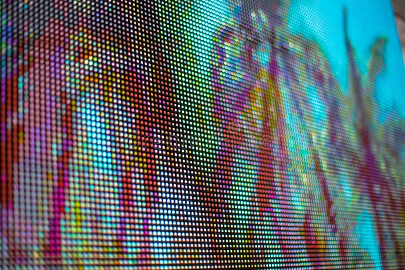 Pink and Blue Colored LED Smd Screen Stock Image - Image of panel ...