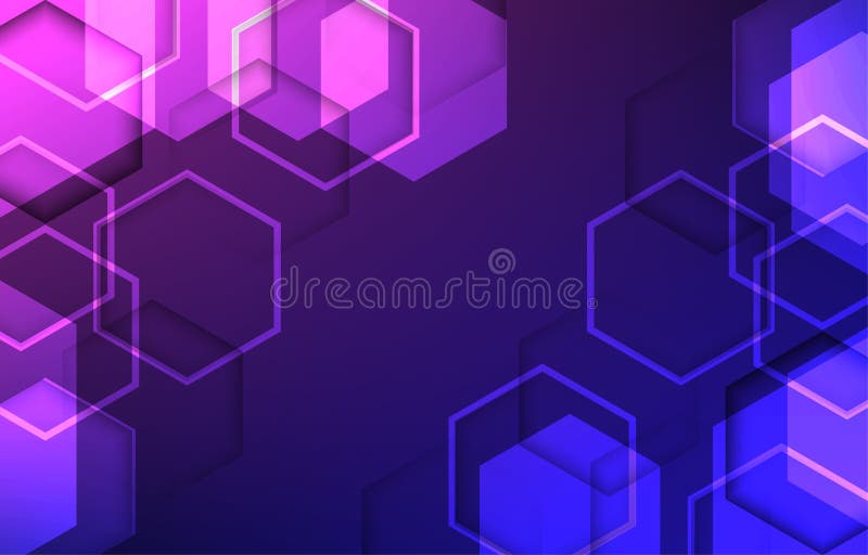 Hexagon Bee Hive Design Art and Space Background Stock Vector ...