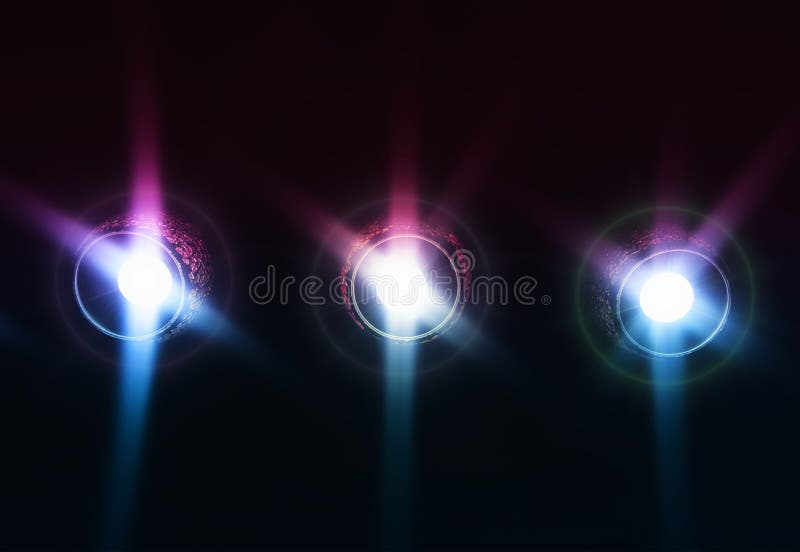 Pink and Blue Dramatic Lamps Interior Background Stock Photo - Image of ...