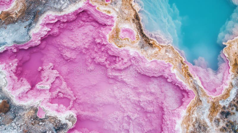 Pink and Blue Geothermal Water Texture Stock Illustration ...