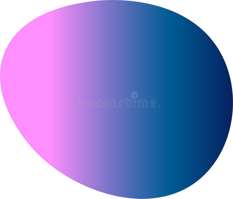 Pink and Blue Gradient Oval Shape Stock Illustration - Illustration of ...