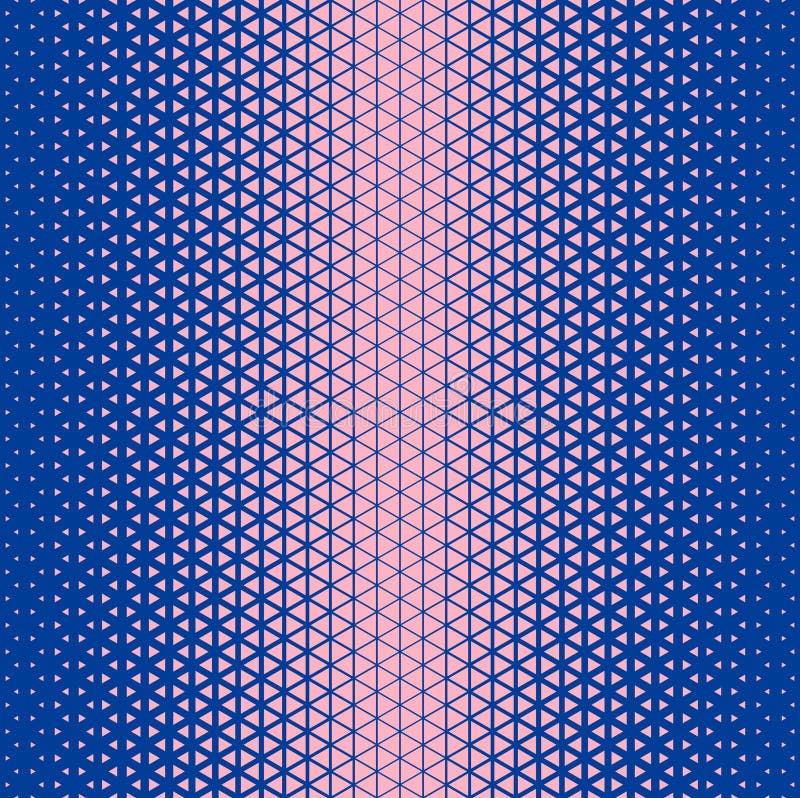 Pink Blue Halftone Triangles Pattern. Abstract Geometric Gradient Background. Vector ...