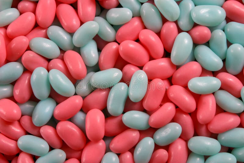 Pink and blue jelly beans stock image. Image of jelly - 3855641