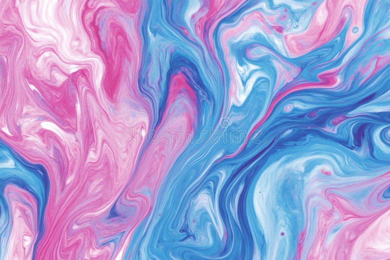 Pink Blue Marble Abstract Swirling Paint Background Stock Image - Image ...