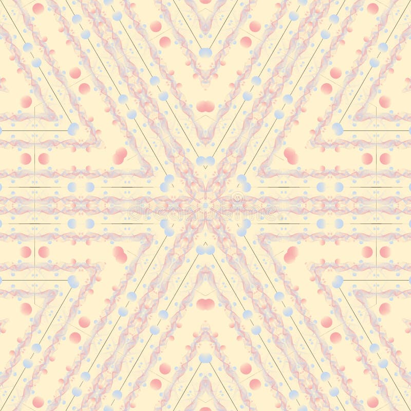 The Pink and Blue Pastel Circle Pattern Stock Illustration ...